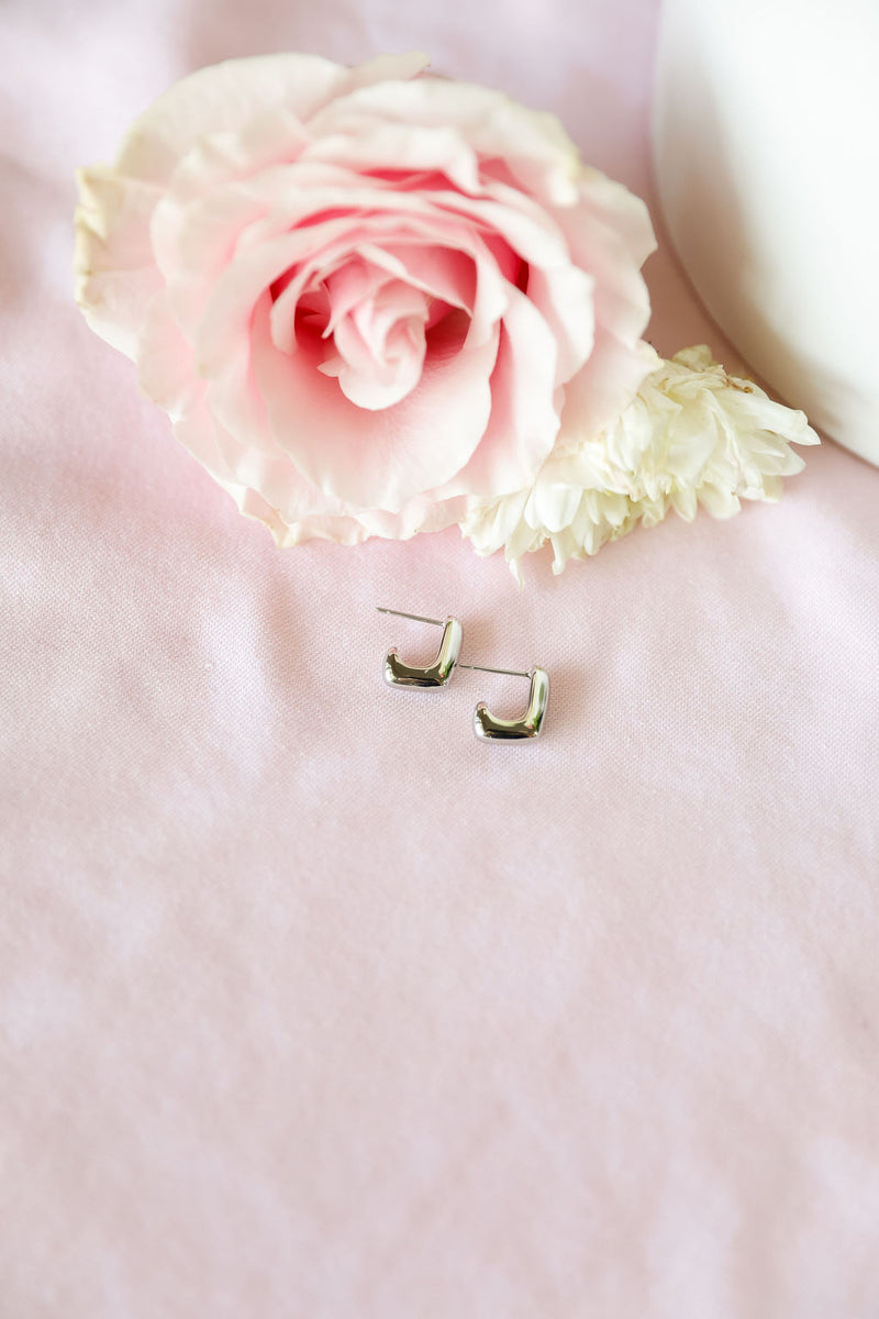 Finesse Hoop Earrings - Silver – cocolillys