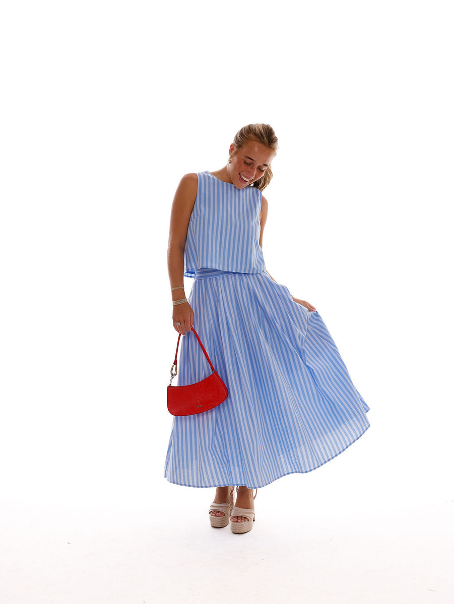 Kelli Skirt - Blue Stripe – cocolillys