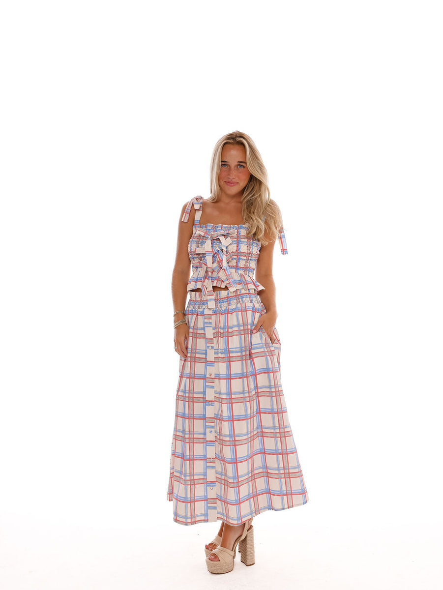 Mullins Skirt - Blue – cocolillys